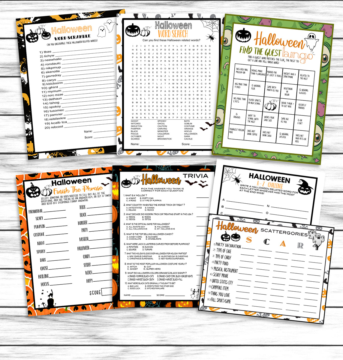 Halloween Party Games – Enjoymyprintables