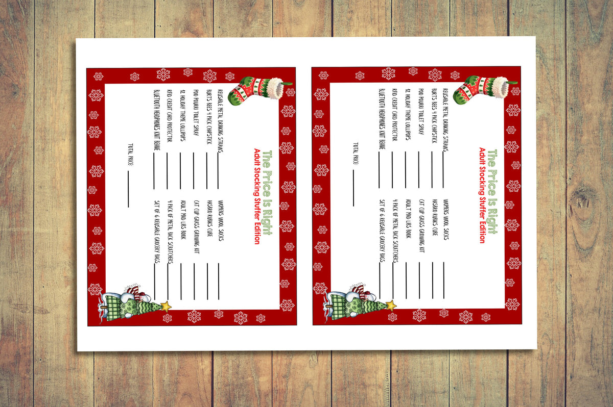 Price is Right Christmas Game, Family Christmas Games, Christmas Day G ...