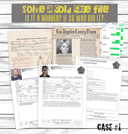 Cold Case Print And Solve Games – Enjoymyprintables