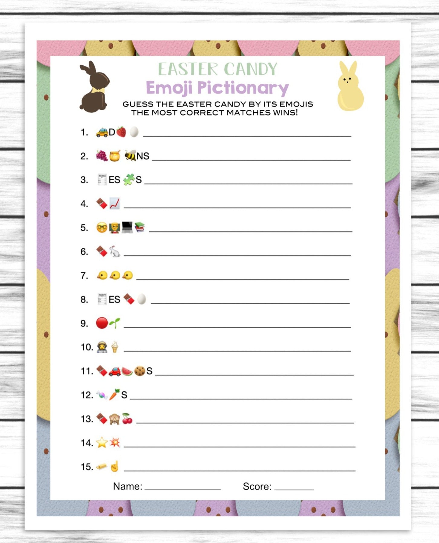 Free Printable Candy Bar Emoji Quiz Emoji Quiz Emoji Emoji Language